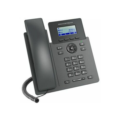 Grandstream-USA GRP-2603P Carrier-grade Essential 3-line/6-SIP VoIP HD telefon, LCD 132×64 displej, 4 x XML programabilna tastera, 2 x Gigabit UTP porta, PoE