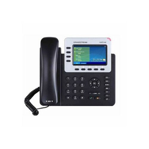 Grandstream-USA GXP-2140 Enterprise 4-line/4-SIP VoIP HD telefon, TFT color LCD 480×272 displej i 2 x Gigabit UTP porta, PoE