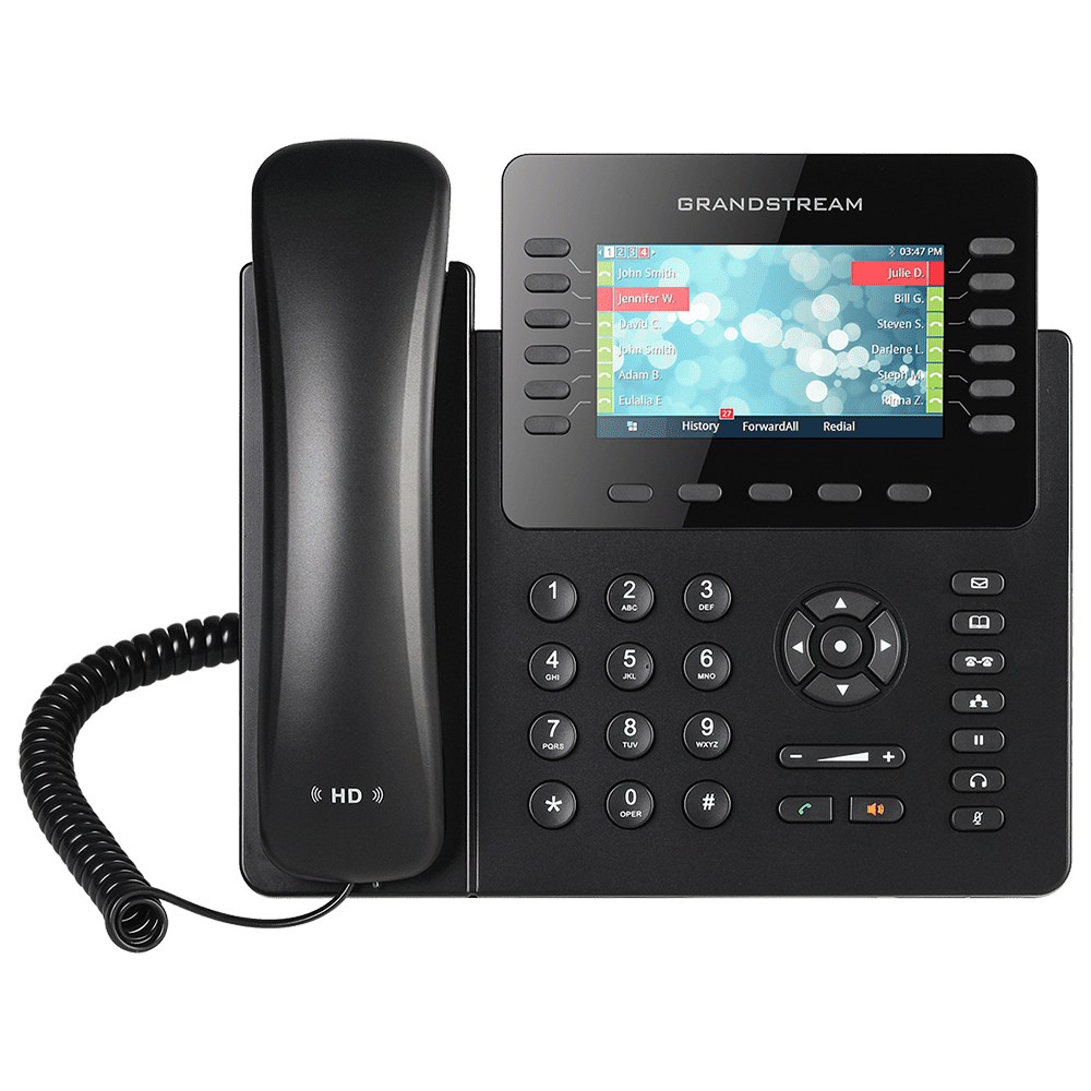 Grandstream-USA GXP-2170 Enterprise 12-line/6-SIP VoIP HD telefon, TFT color LCD 480×272 displej i 2 x Gigabit UTP porta, 4 x 12 BLF tastera, PoE