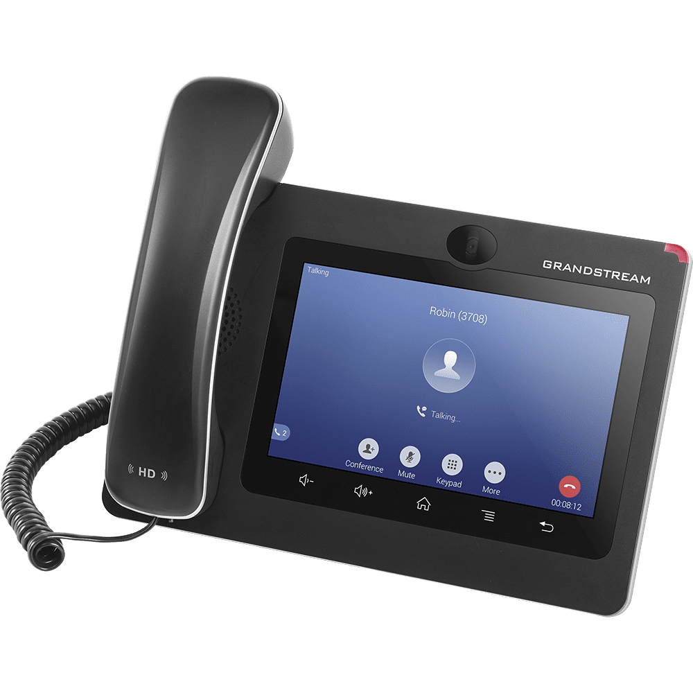 Grandstream-USA GXV3370 Multimedia Android 16-line/16-SIP VoIP HD telefon, 7″(1024×600) touch screen TFT LCD, ugrađen Bluetooth, WiFi 2.4/5GHz Dual-band, USB, SD, HDMI i 2 x UTP Gigabit porta, PoE...