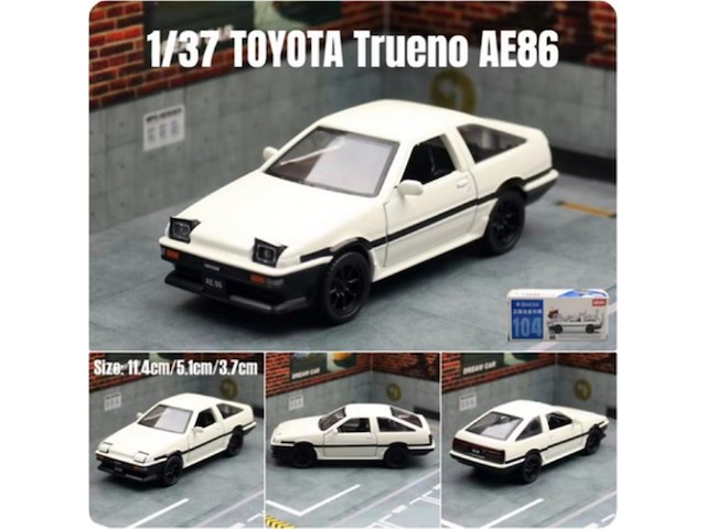 1:37 TOYOTA Trueno AE86, beli