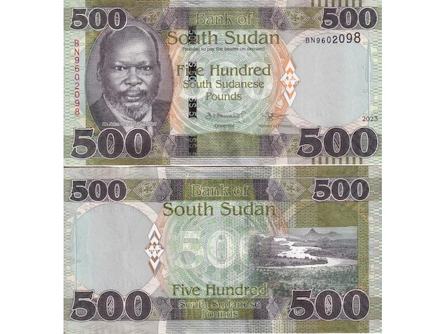 SOUTH SUDAN Južni Sudan 500 Pound 2023 UNC, P-16