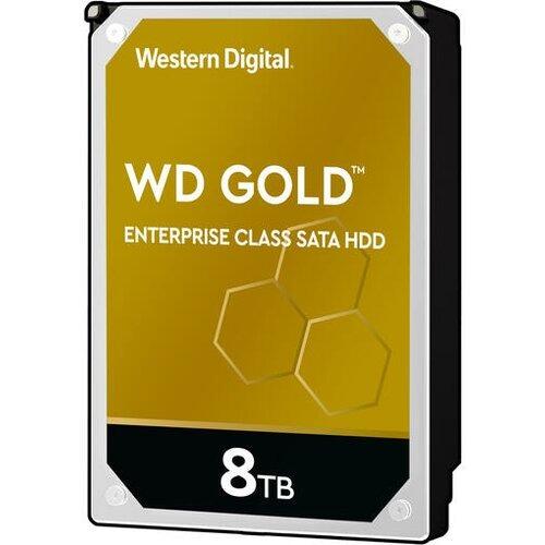 Hard disk WD 8TB 3.5″, SATA III, 7200 rpm, 256MB, Gold Series – WD8004FRYZ Interni, 3.5″, SATA III, 8TB HDD