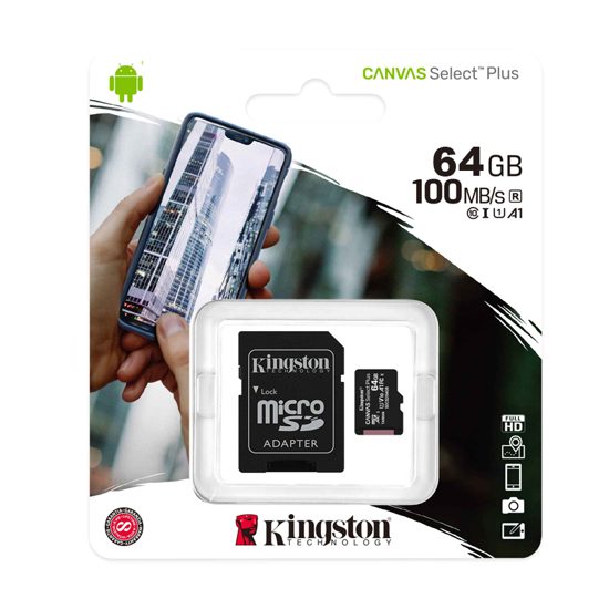 Memorijska kartica Kingston Select Plus Micro SD 64GB Class 10 UHS U1 80MB/s