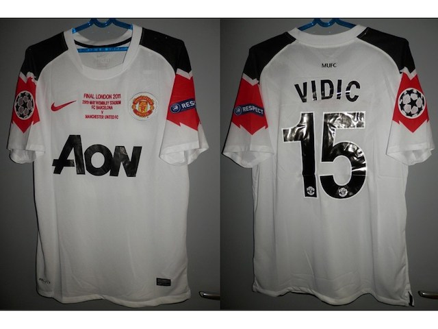 Manchester United dres 2010-11 Vidić 15 (Gostujući)