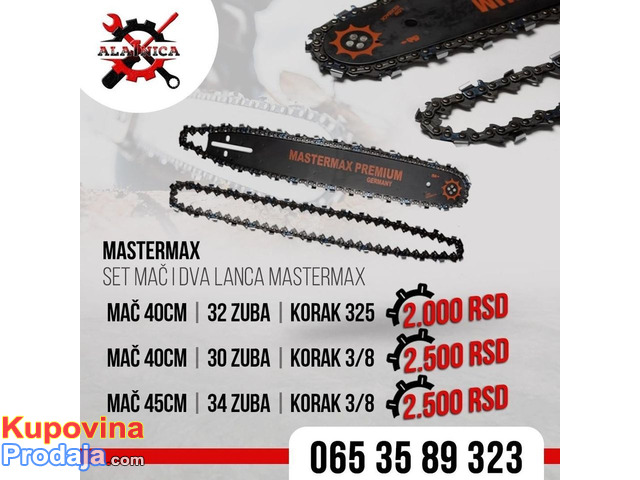 Set mač i dva lanca mastermax i prolinetech