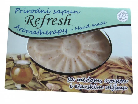 PRIRODNI AROMATHERAPY SAPUN SA medom i ovasom - REFRESH 75g