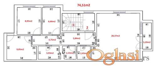 3,5 soban, nov stan, parking, podno grejanje