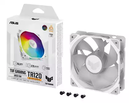 ASUS TUF GAMING TR120 ARGB REVERSE WHITE ventilator