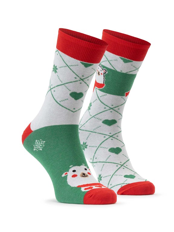 BRILLE Christmas Bear II Socks