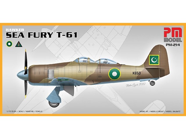 Sea Fury T-61 Maketa Aviona