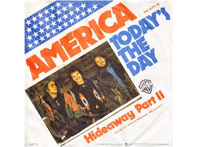 America  – Today`s The Day 	 Vinyl, 7`, Single, 45 RPM