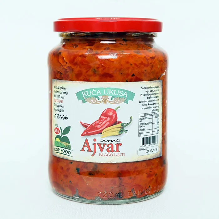 Ajvar mleveni blago ljuti 690gr