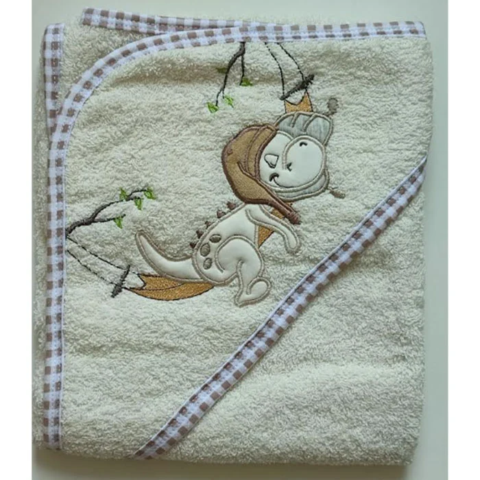 Ready bebi peškir sa kapuljačom 75x75cm krem