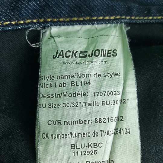 Farmerke Jack & Jones, vel. M/W30 L32, nick lab