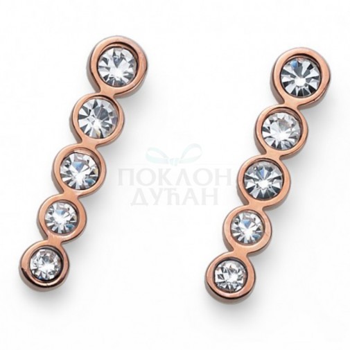 ŽENSKE OLIVER WEBER CHANGE ROSEGOLD CRYSTAL MINDJUŠE SA SWAROVSKI KRISTALIMA