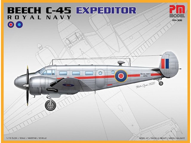 Beechraft C-45 Expeditor maketa aviona A  Royal Navy