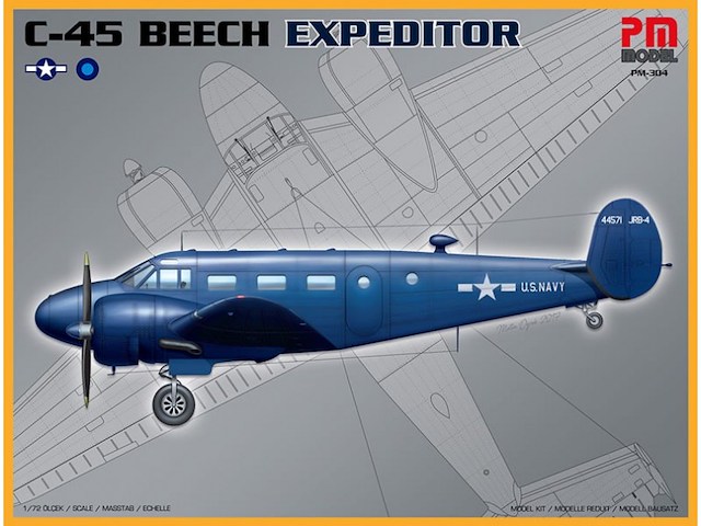 Beechraft C-45 Expeditor maketa aviona B