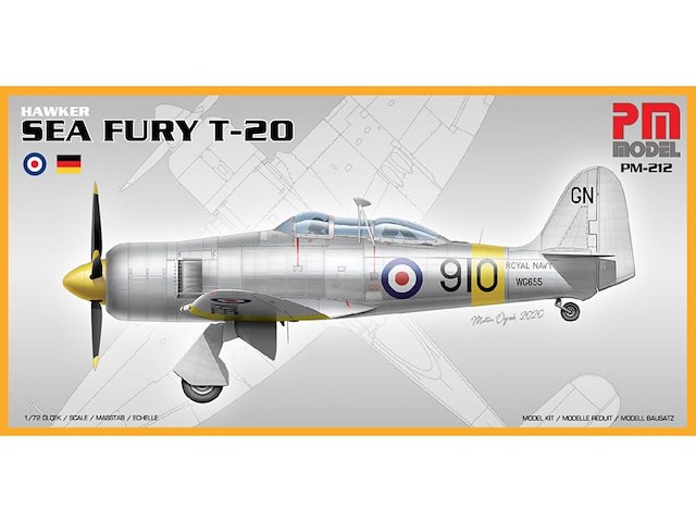 Sea Fury T-20 Maketa Aviona