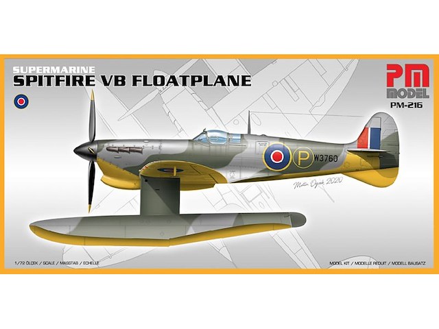 Super Marine Spitfire VB Floatplane Maketa Aviona