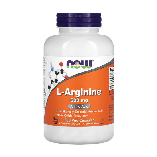 NowFoods, L-Arginine, 500 mg, 250kap