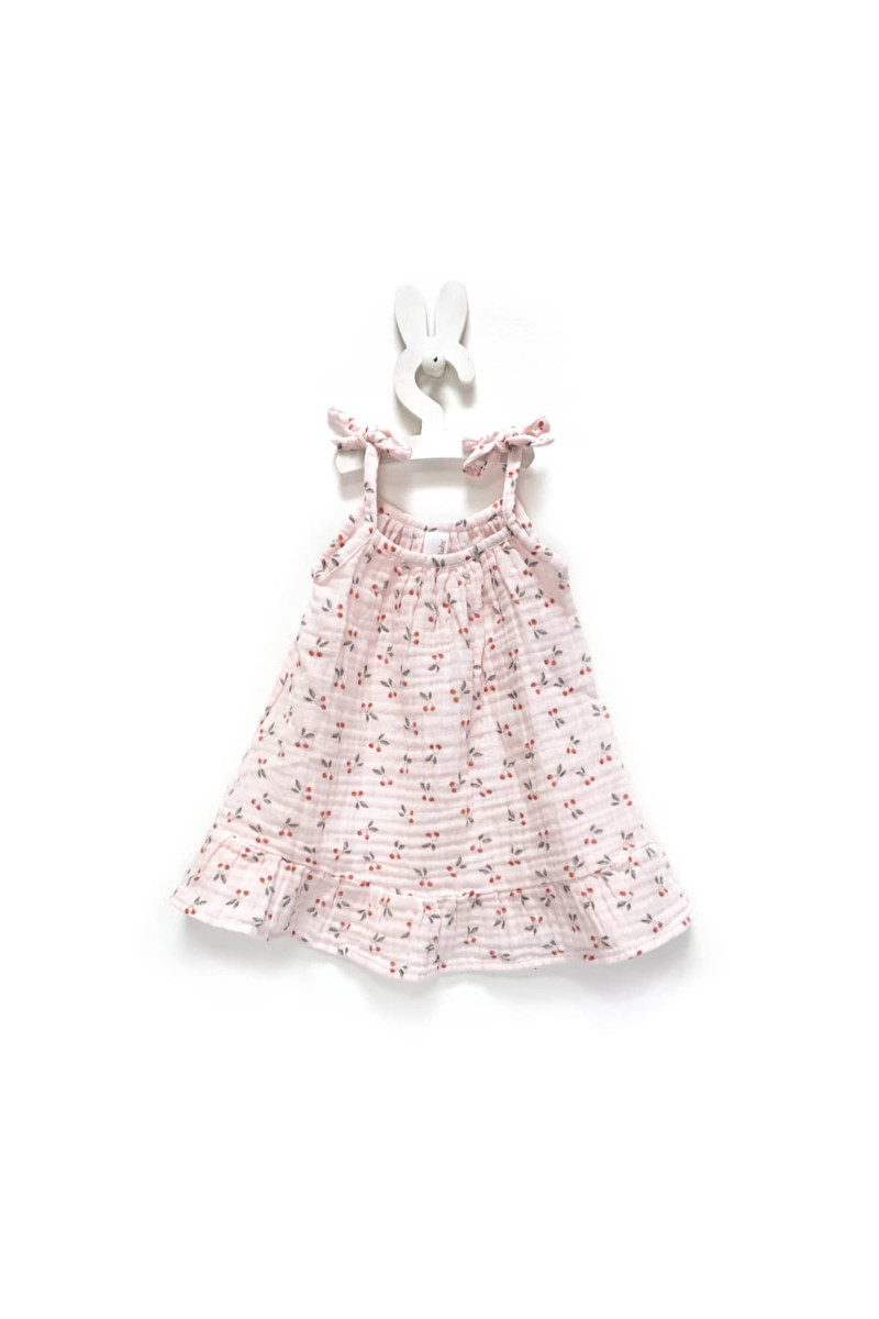 Baobaby haljina od muslina 62-68 Cherry Pop