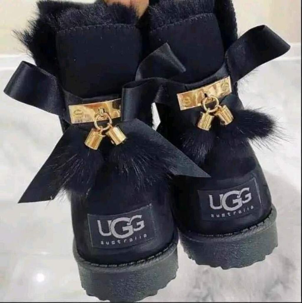 Ugg mini čizme, bоја - Crna, 36