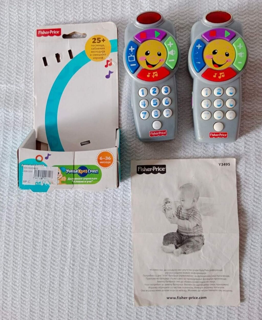 FISHER PRICE original daljinski upravljači dva ista rade svetle