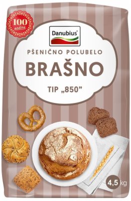 BRAŠNO PŠENIČNO TIP-850 DANUBIUS 4.5KG
BRAŠNO PŠENIČNO TIP-850 DANUBIUS 4.5KG