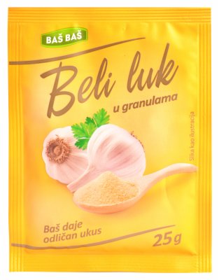 ZAČIN BELI LUK U GRANULAMA BAŠ BAŠ 25G
ZAČIN BELI LUK U GRANULAMA BAŠ BAŠ 25G