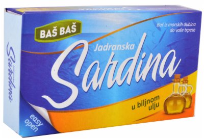 SARDINA U BILJNOM ULJU 100G BAS BAS
SARDINA U BILJNOM ULJU 100G BAS BAS