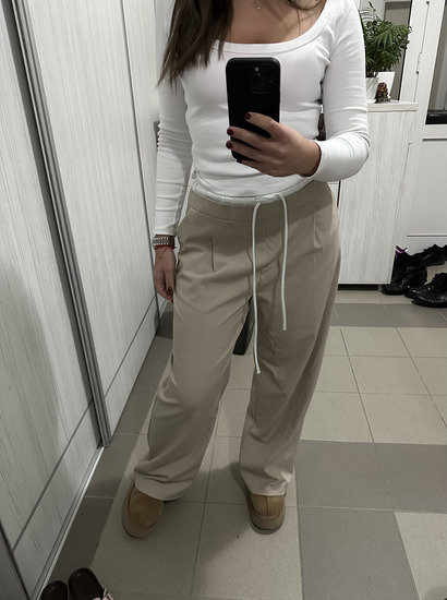 Zara krem pantalone