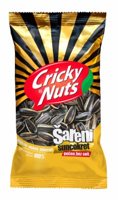 SUNCOKRET PEČENI NESLANI ŠARENI CRICKY 200G
SUNCOKRET PEČENI NESLANI ŠARENI CRICKY 200G