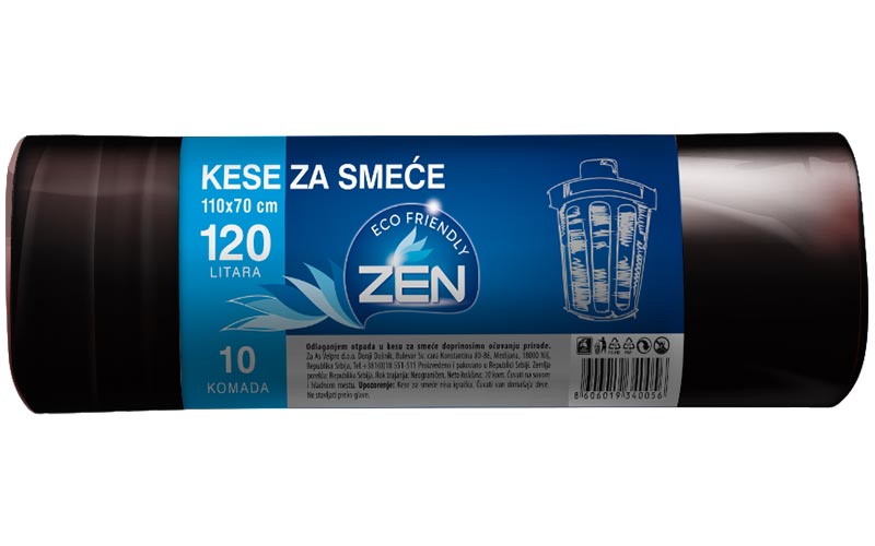 ZEN KESE ZA SMEĆE 110CMX70CM 120L