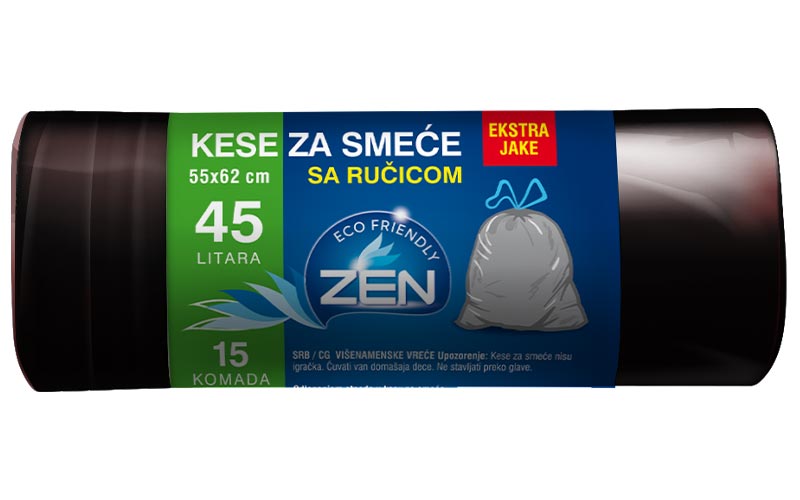 ZEN KESE ZA SMEĆE 55CMX62CM 45L SA RUČICOM