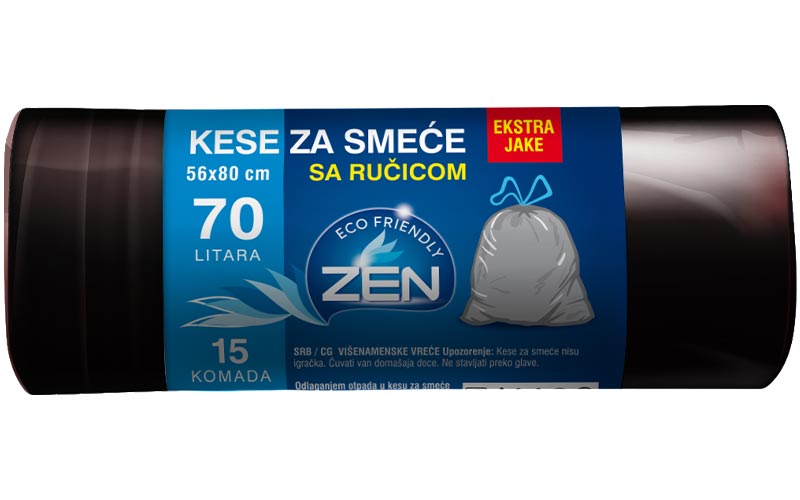 ZEN KESE ZA SMEĆE 56CMX80CM 70L SA RUČICOM