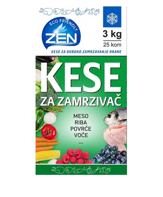 ZEN KESE ZA ZAMRZIVAČ 3KG 25/1