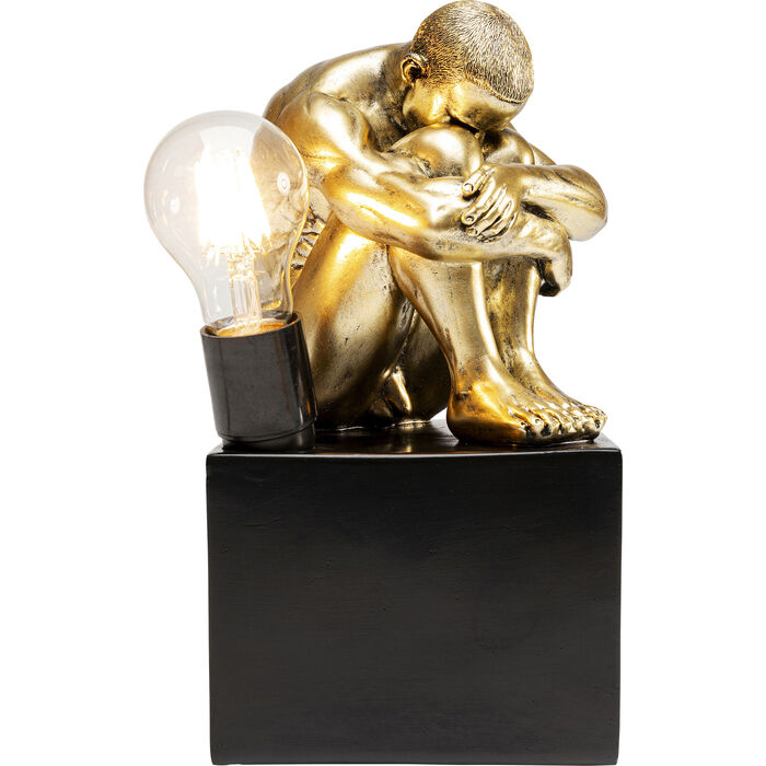 Table Lamp Nude Man Hug 29cm