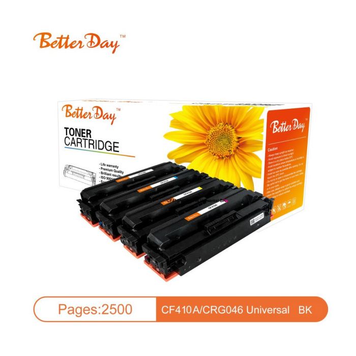 Toner BetterDay M452 CF410A/CN CRG-046K zam. kaseta za HP Black 2.5k
