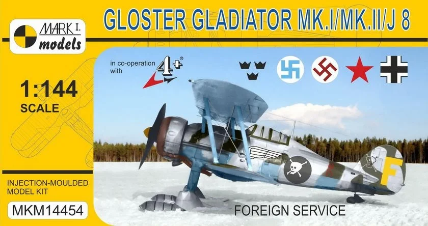 MARK I 1/144 Gloster Gladiator Mk.I/Mk.II/J 8 Foreign Service