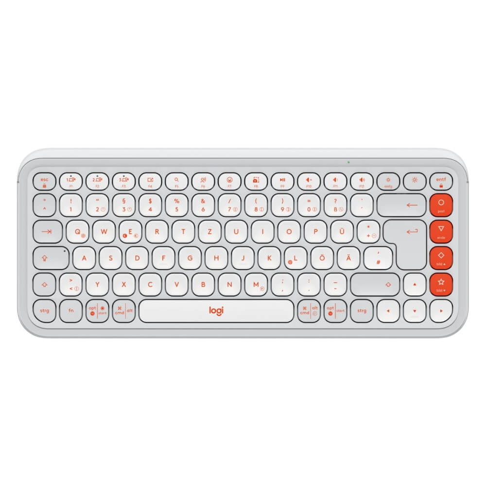 LOGITECH POP Icon Keys Off White Kompaktna bežična tastatura