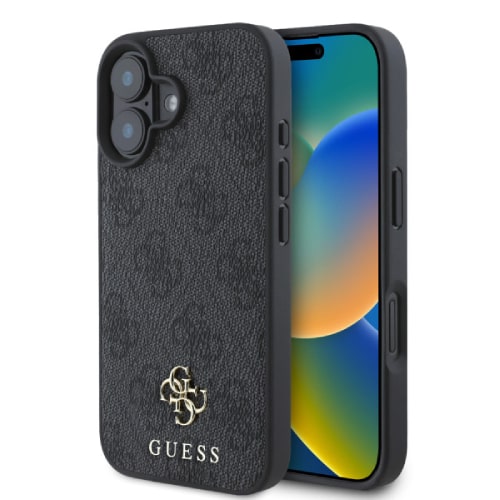 GUESS Zaštitna maska sa MagSafe za iPhone 16 Classic Black