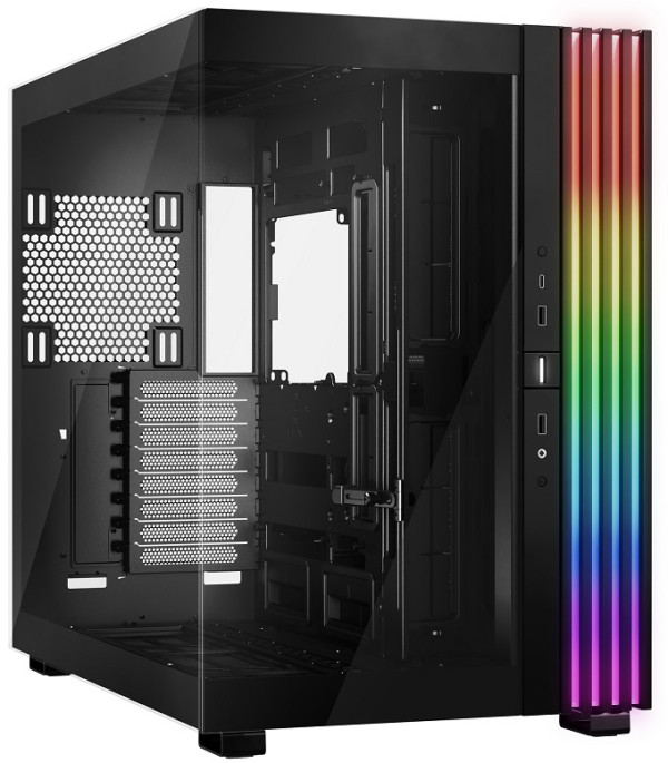 LIGHT BASE 900 DX Black, MB compatibility: E-ATX/ ATX / M-ATX / Mini-ITX, ARGB illumination, Fully windowed front and side panel, 2 ARGB an