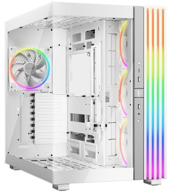 LIGHT BASE 900 FX White, MB compatibility: E-ATX / ATX / M-ATX / Mini-ITX, ARGB illumination, 4 Light Wings 140mm PWM fans, Fully windowed