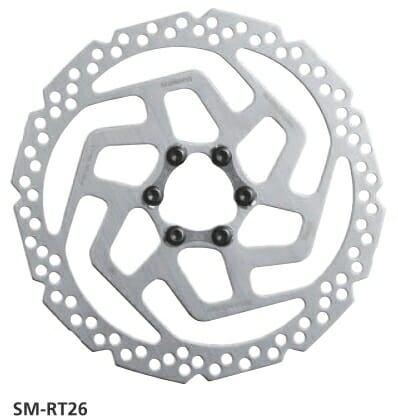 ROTOR DISK KOČNICE SHIMANO SM-RT26-S 160MM 6-BOLT FOR RESIN PAD ONLY IND.PACK