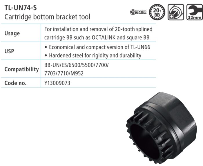 KLJUČ SHIMANO TL-UN74-S ADAPTER REMOVAL TOOL