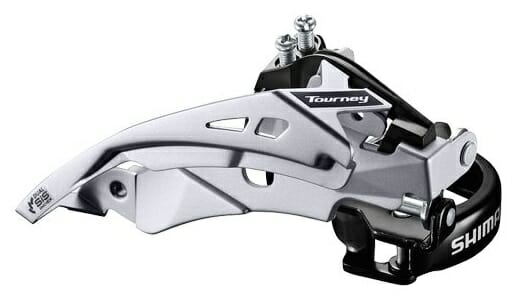 MENJAČ PREDNJI SHIMANO TOURNEY FD-TY700-TS6 TRIPLE 7/8 BRZINA TOP SWING DUAL PULL BAND TYPE 34.9MM (INCL. ADAPTOR 31.8MM & 28.6MM) CS ANGLE 66-69 FOR 42T CHAINLINE 47.5/50MM IND.PACK