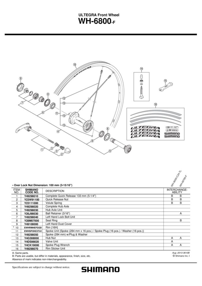 KONUS SHIMANO WH-6800-F PREDNJI LEVI