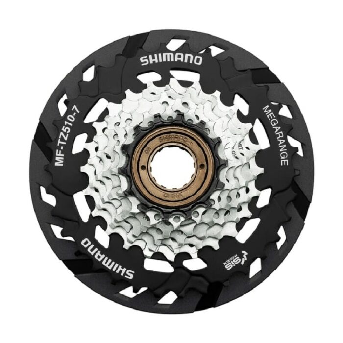 LANČANIK SHIMANO TOURNEY MF-TZ510-7-CP 7-SPEED 14-16-18-20-22-24-34T W/SPOKE PROTECTOR IND.PACK