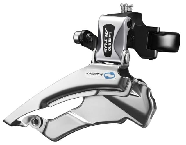 MENJAČ PREDNJI SHIMANO ALTUS FD-M313 DOWN- SWING DUAL-PULL ZA REAR 7/8-SPD BAND TYPE 34.9M(W/31.8 & 28.6MM ADAPTER) ZA 42/48T CS-ANGLE 63-66 IND.PACK